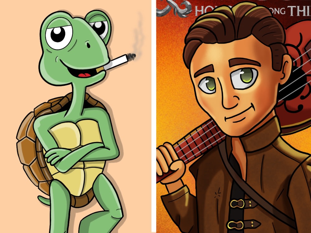 A cartoon profile picture for social networks | Upwork