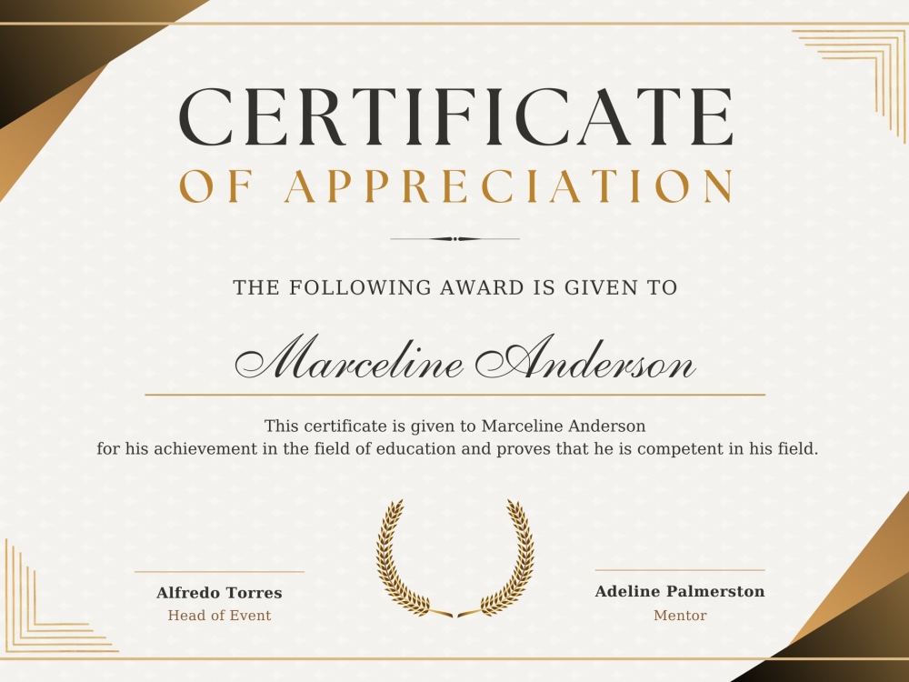 Do certificate design, gift certificate, certificate of award | Upwork