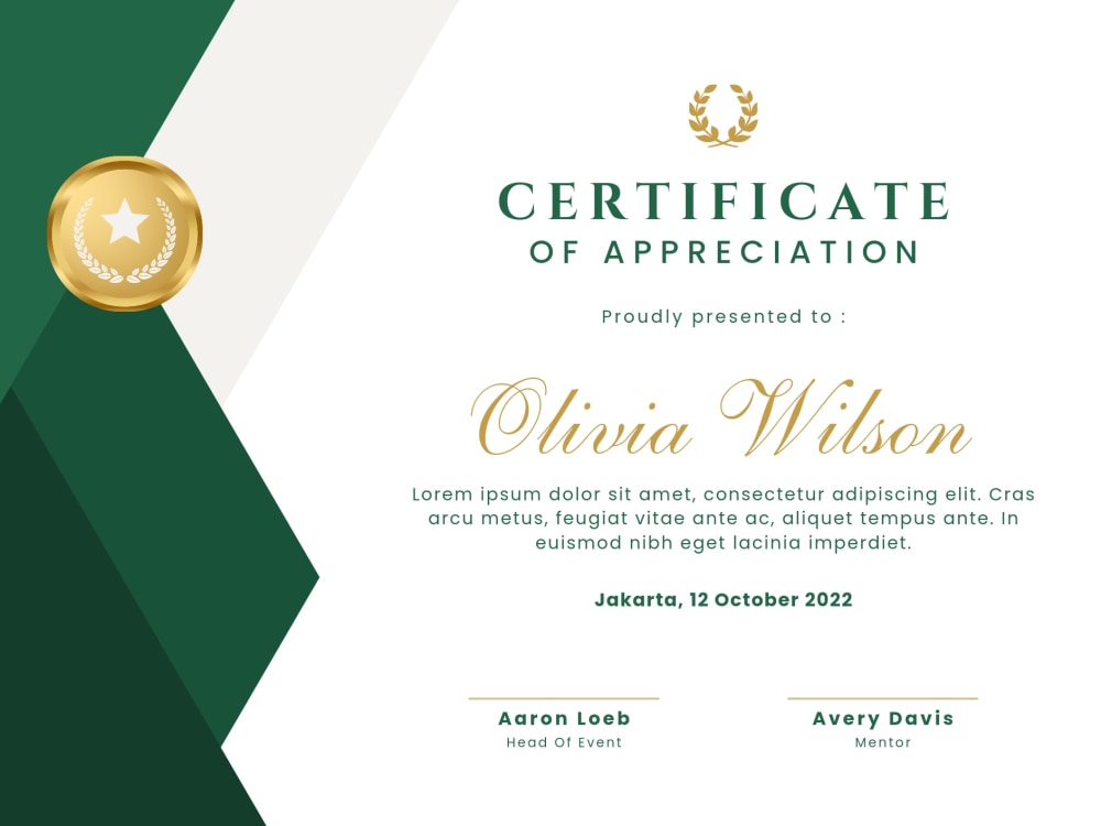 Do certificate design, gift certificate, certificate of award | Upwork