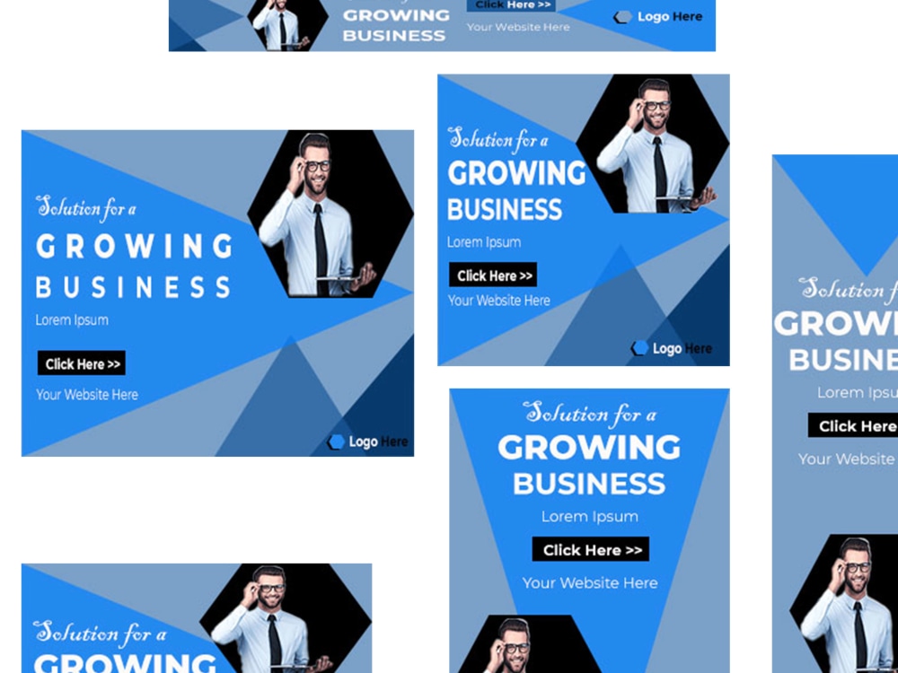 Creative Business Grow up Web Banner Design Template | Upwork