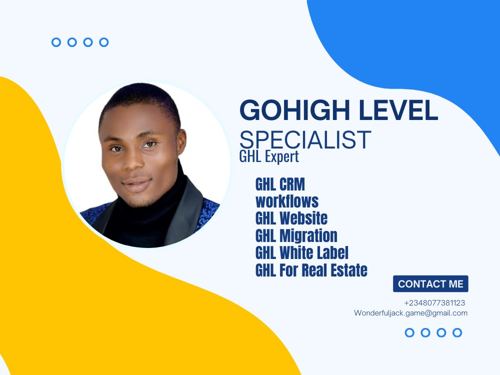 Gohighlevel Account setup, Website, Funnel , Workflows Automation, And CRM. | Upwork