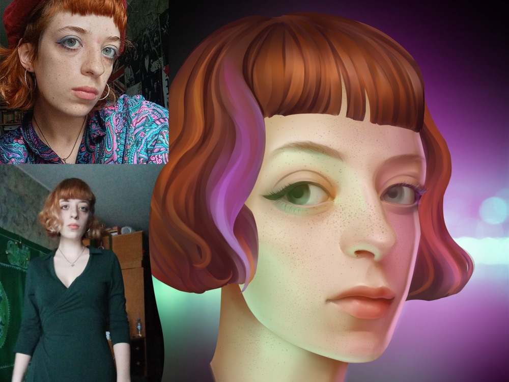 Beautiful digital portrait in a casual gaming style | Upwork