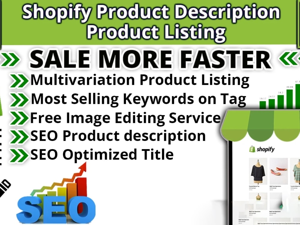 Shopify product description, product listing, SEO titles content | Upwork