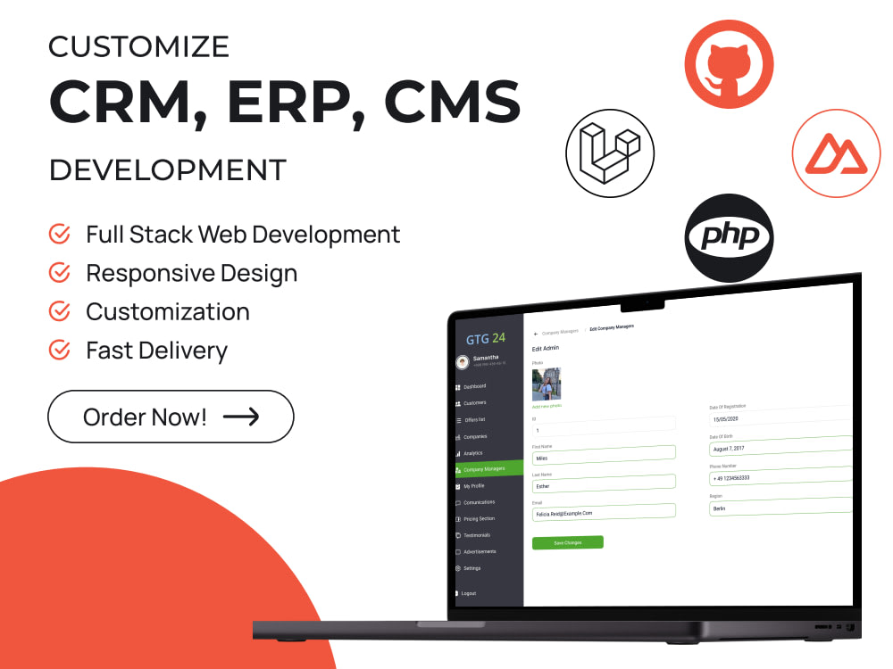 Custom module development in your existing CRM | Upwork