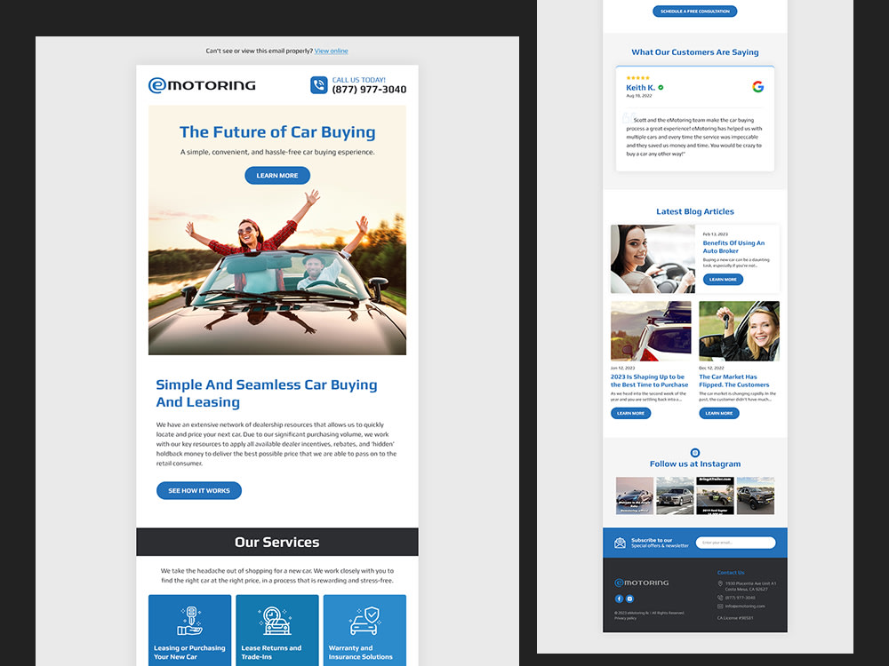 Graphic Design Email, Email Design Mailchip, HTML Email Design, ui ...