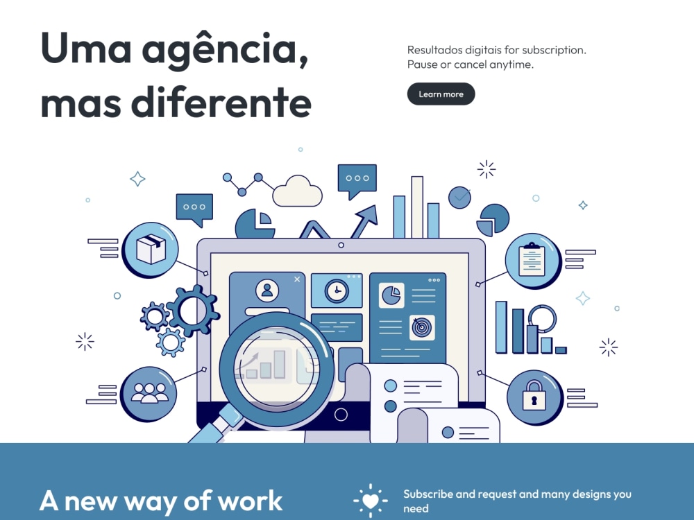 A fantastic and modern landing page | Upwork
