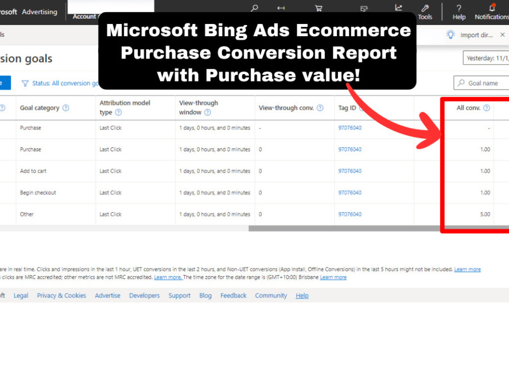 Microsoft bing ads conversion tracking for ecommerce or lead Conversions | Upwork