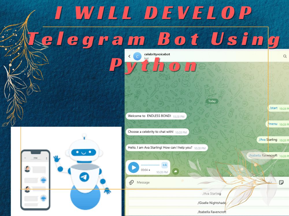 Telegram Chatbot or Voice bot Using Python | Upwork