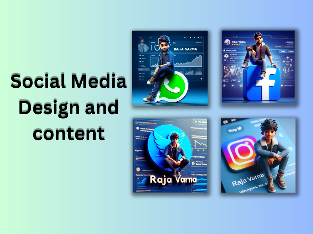 Creative social media designs for Facebook, Twitter, Instagram or ...