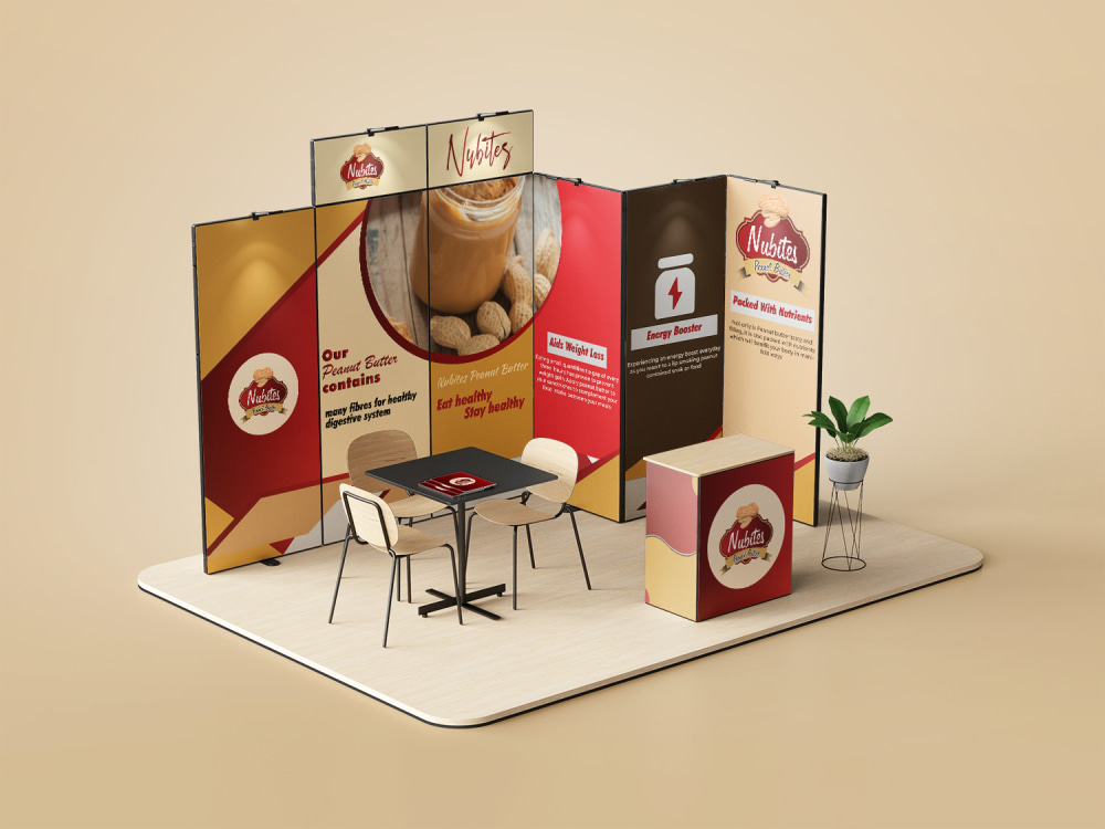 Outstanding trade show booth or backdrop and roll up banner for ...