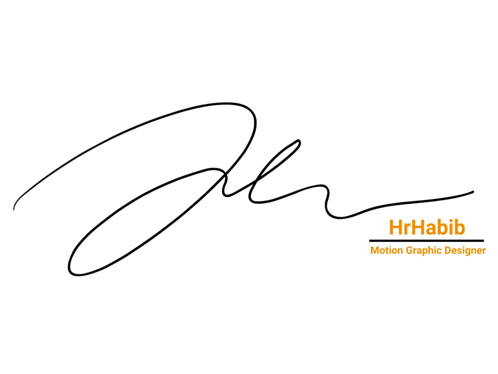 Professionally Animate Your Handwritten Signature Logo Or Text | Upwork