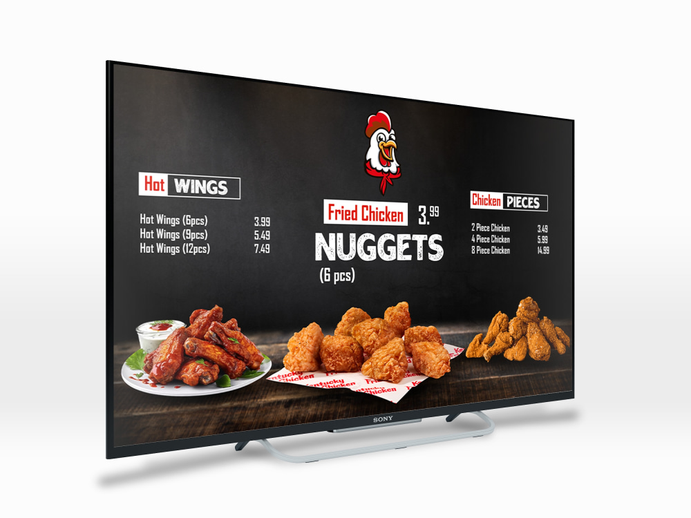 A creative Digital Menu Board Designs for your restaurant or Café | Upwork