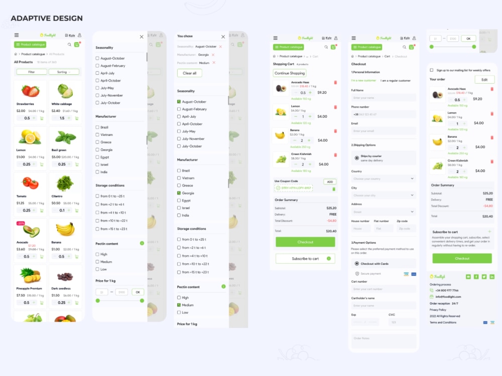 UI UX design of the main page and catalog of the site in Figma. | Upwork