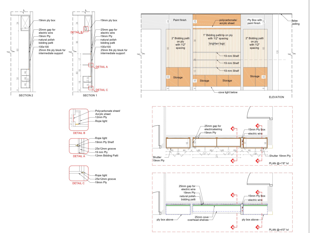 Architectural and Interior : planning and design, 2d drawings ...