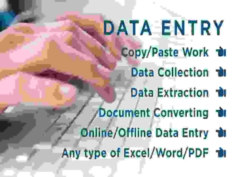 A Professional and 100% fast Data Entry services | Upwork