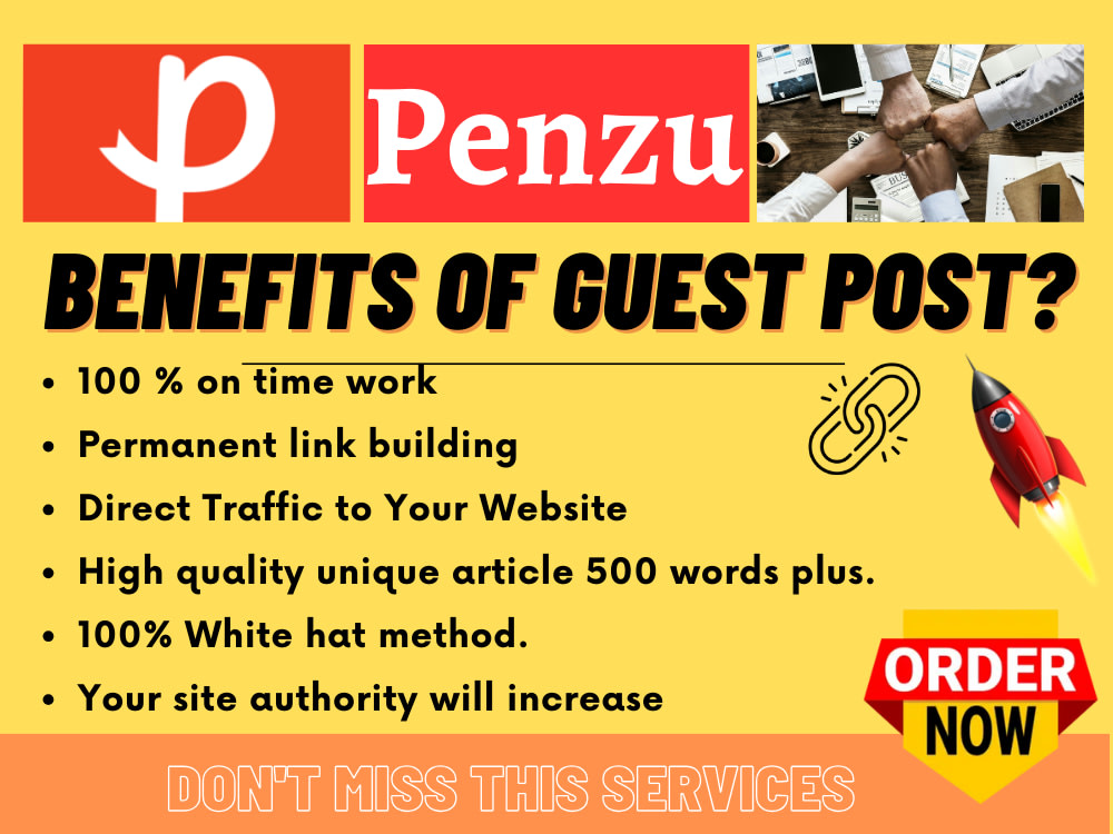 Write And Publish Guest Posts on Penzu, Penzu.com - DA 80 Plus | Upwork