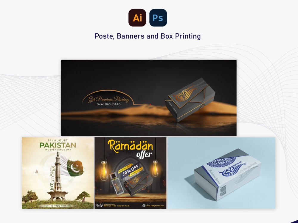 Any graphic design in adobe illustrator and Photoshop | Upwork