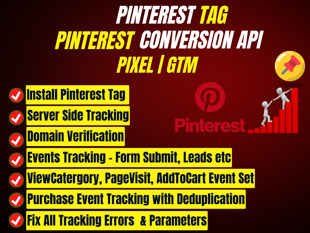 Pinterest tag, Conversion API setup for ecommerce events tracking with ...