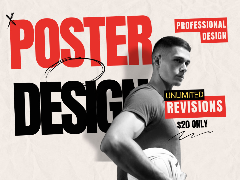 Printable and vibrant poster design with unlimited revisions included ...
