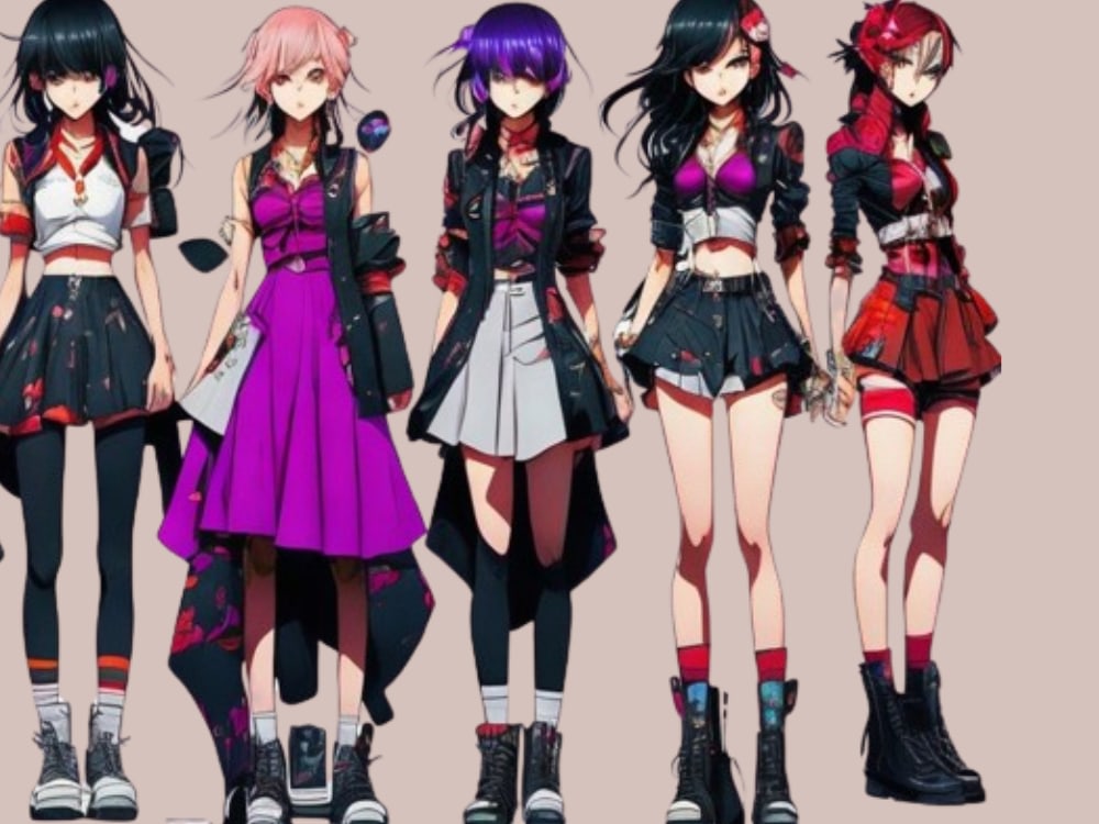 A cute anime girl character design illustration in any style | Upwork