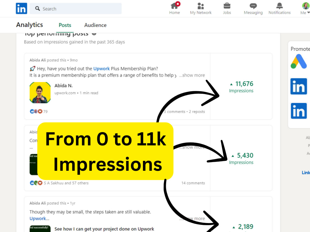 An amazing LinkedIn Content and a Copy Writing Service | Upwork