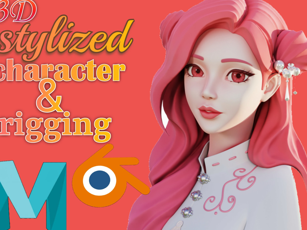 3D character modeling 3D cartoon modeling 3D stylized character 3D ...