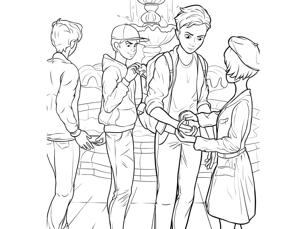 Complex line art and sketch | Upwork