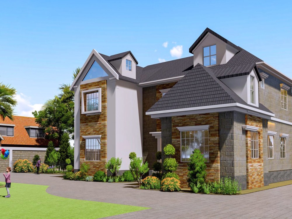 Architectural 3d home exterior design, visualization rendering by ...