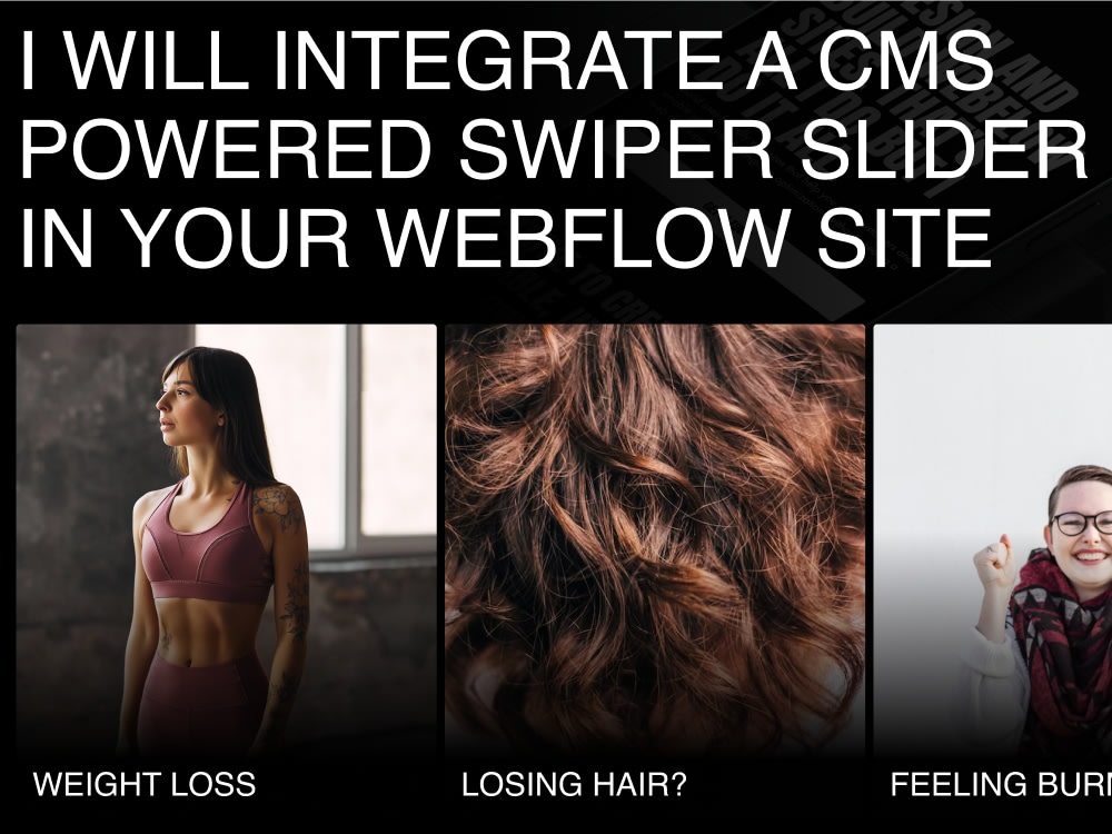 A CMS powered slider in your webflow site using Swiper.JS | Upwork