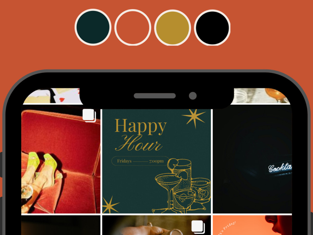 A complete brand kit with graphic templates, fonts, color scheme, and ...