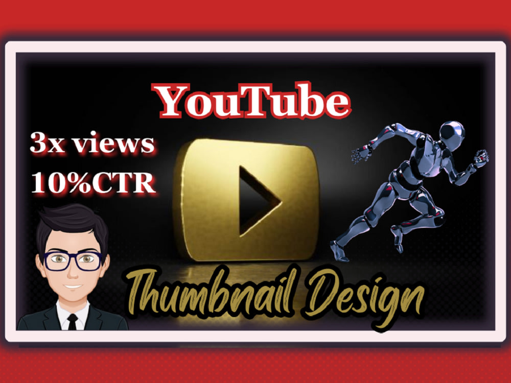 Unique YouTube thumbnail to get more views and CTR | Upwork