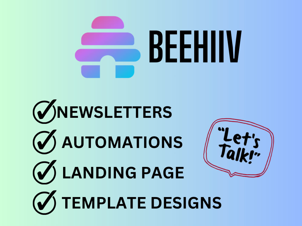 Beehiiv newsletter template, Beehiiv landing page, Beehiiv automations ...