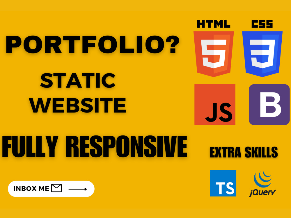A fully responsive professional portfolio static website for your ...