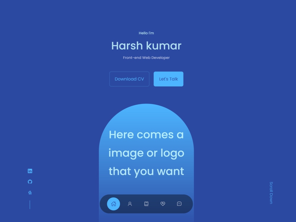 A good looking animated responsive React.js portfolio in single page. | Upwork