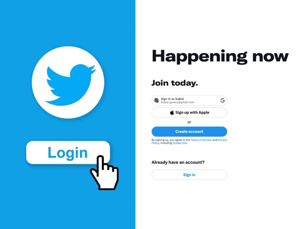 A Twitter App with "Login with Twitter" enabled for your website | Upwork