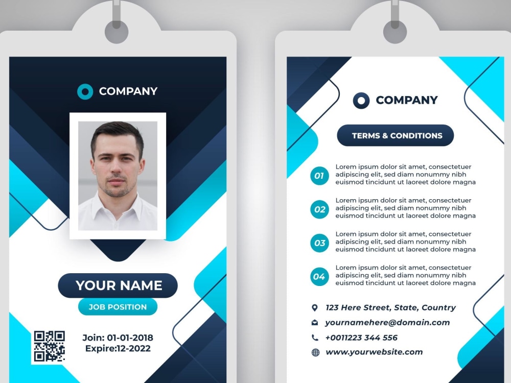 I will design id card professionally within 24 hours | Upwork