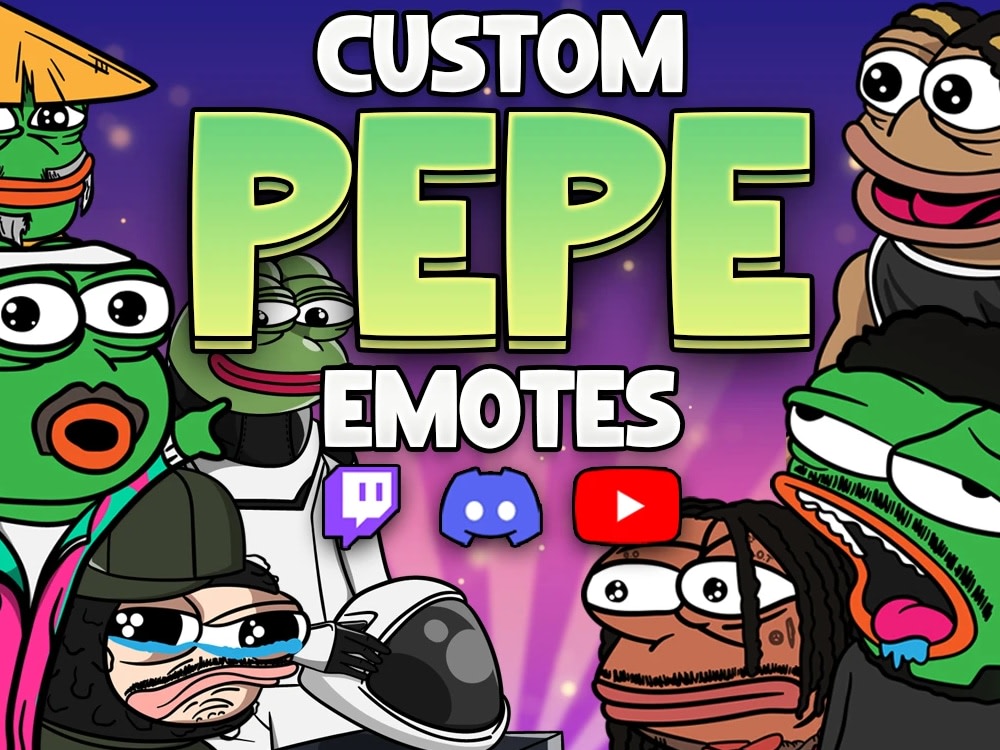 A custom Pepe the frog emotes | Upwork