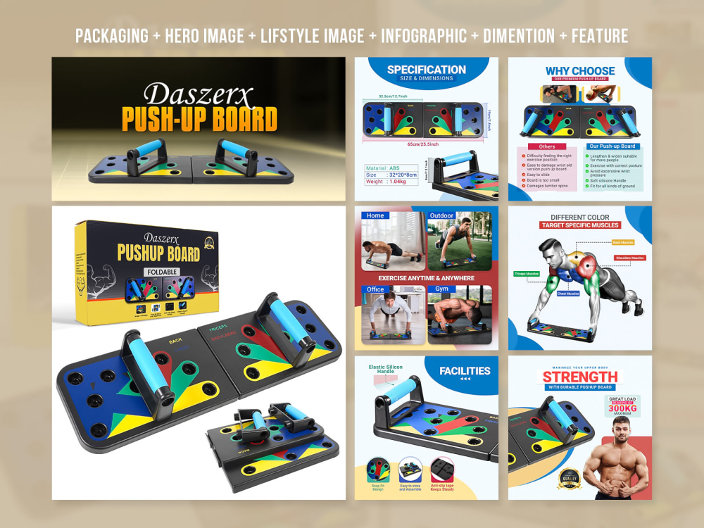 Amazon listing images, Infographics design for your product | Upwork