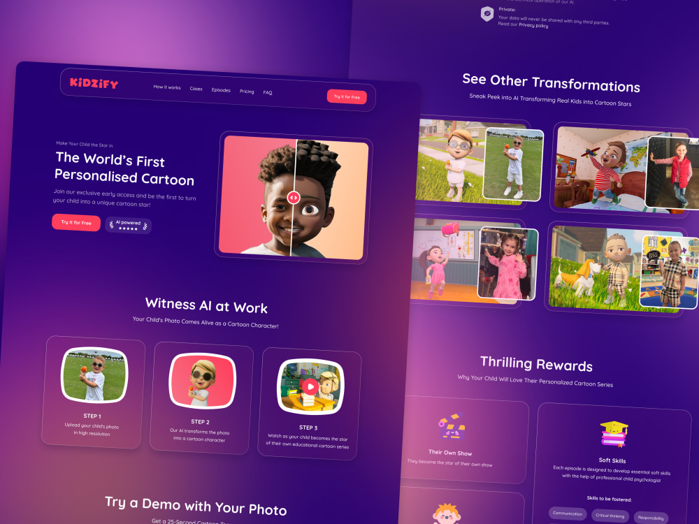 Amazing UI/UX designs for your web site with responsive layouts | Upwork