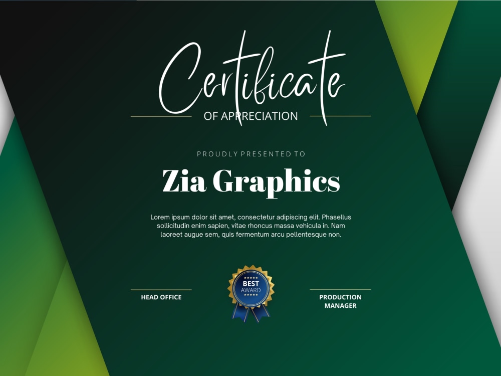 Events certificates and poster designs | Upwork