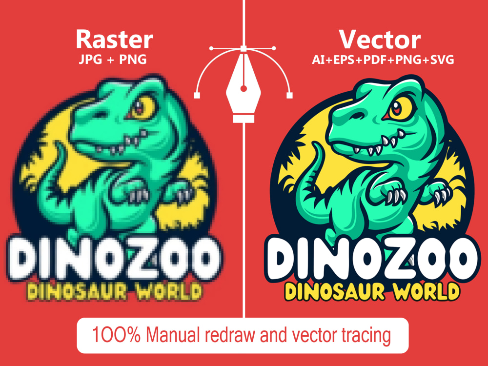Vector tracing-vectorize image-convert raster to vector using illustrator | Upwork