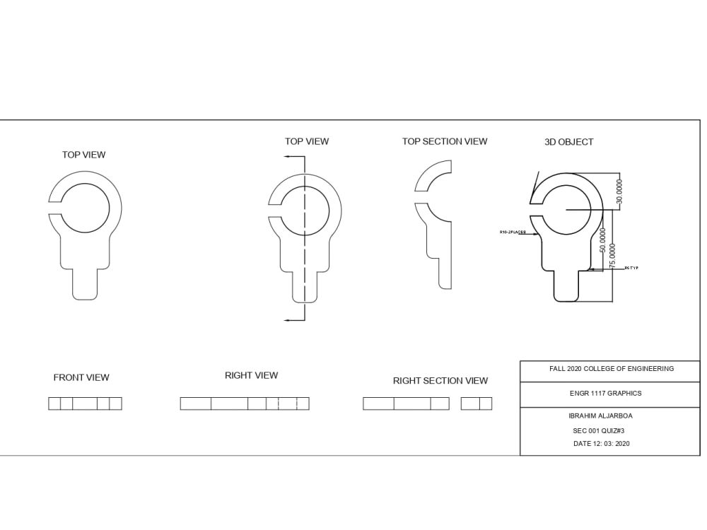 Your AutoCAD 2D/3D Assignments | Upwork