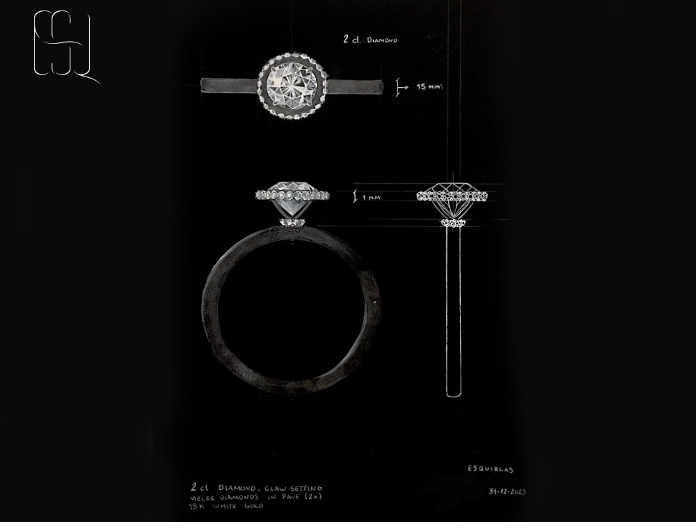 A custom engagement ring design | Upwork
