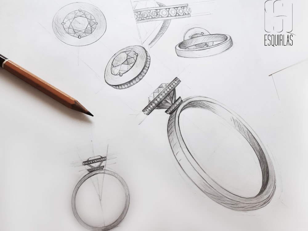 A custom engagement ring design | Upwork