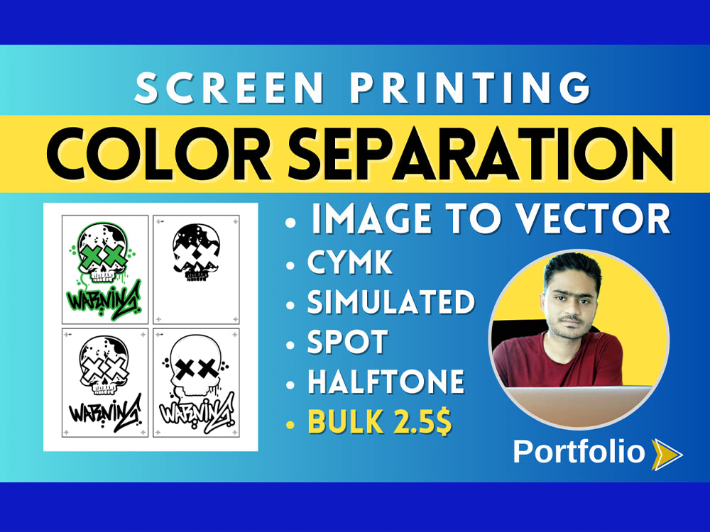 Get print-ready artwork for screen printing color separation | Upwork