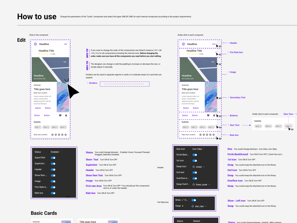 Parametric Cards for your project. | Upwork