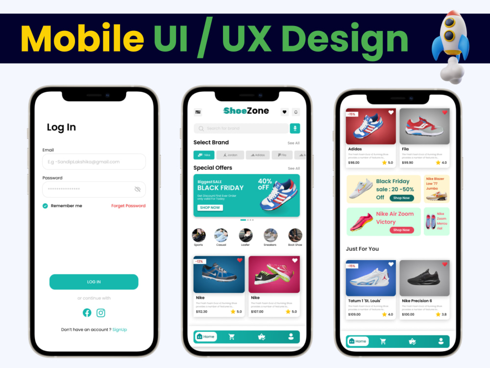 Clean modern web ui design app ui, website, landing page designs | Upwork