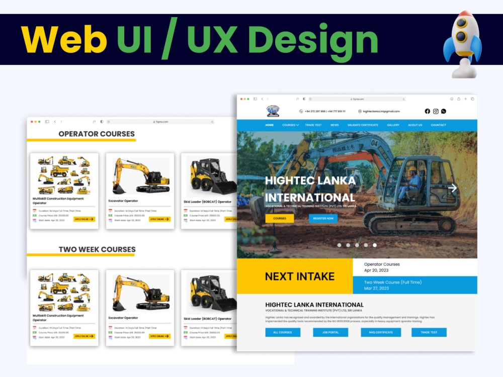 Clean modern web ui design app ui, website, landing page designs | Upwork