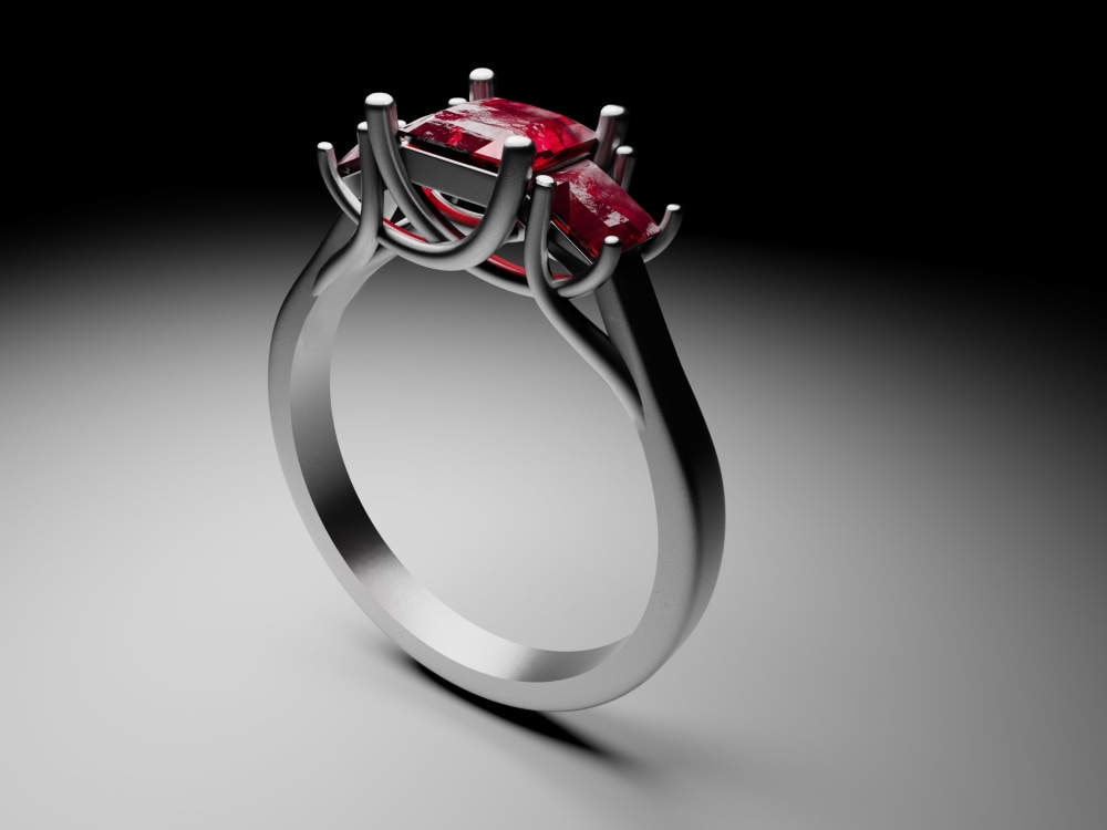 A nice rendering for your 3d jewelry model. | Upwork