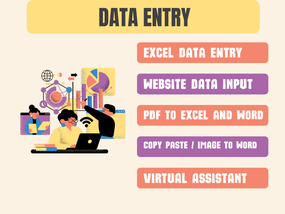 Fast data entry, typing, copy paste, PDF to Excel and Virtual Assistant | Upwork